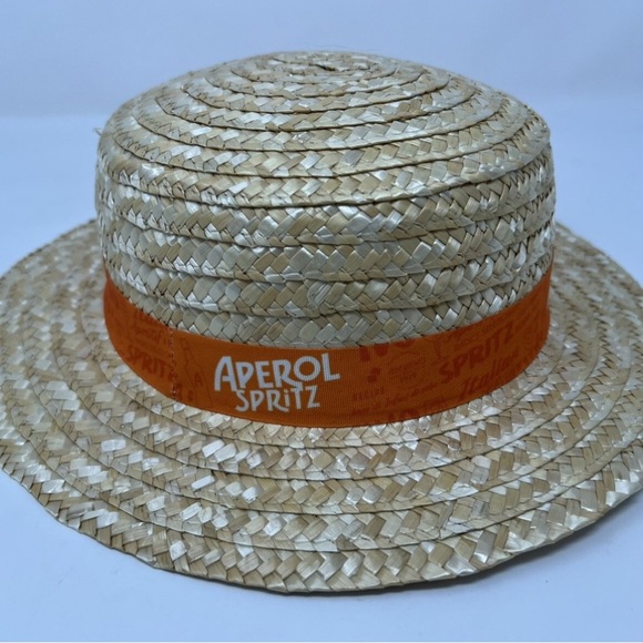 Other | Aperol Spritz Straw Hat With Orange Band | Poshmark
